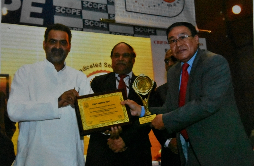 Department of Command Area Development, Manipur received CBIP award ...