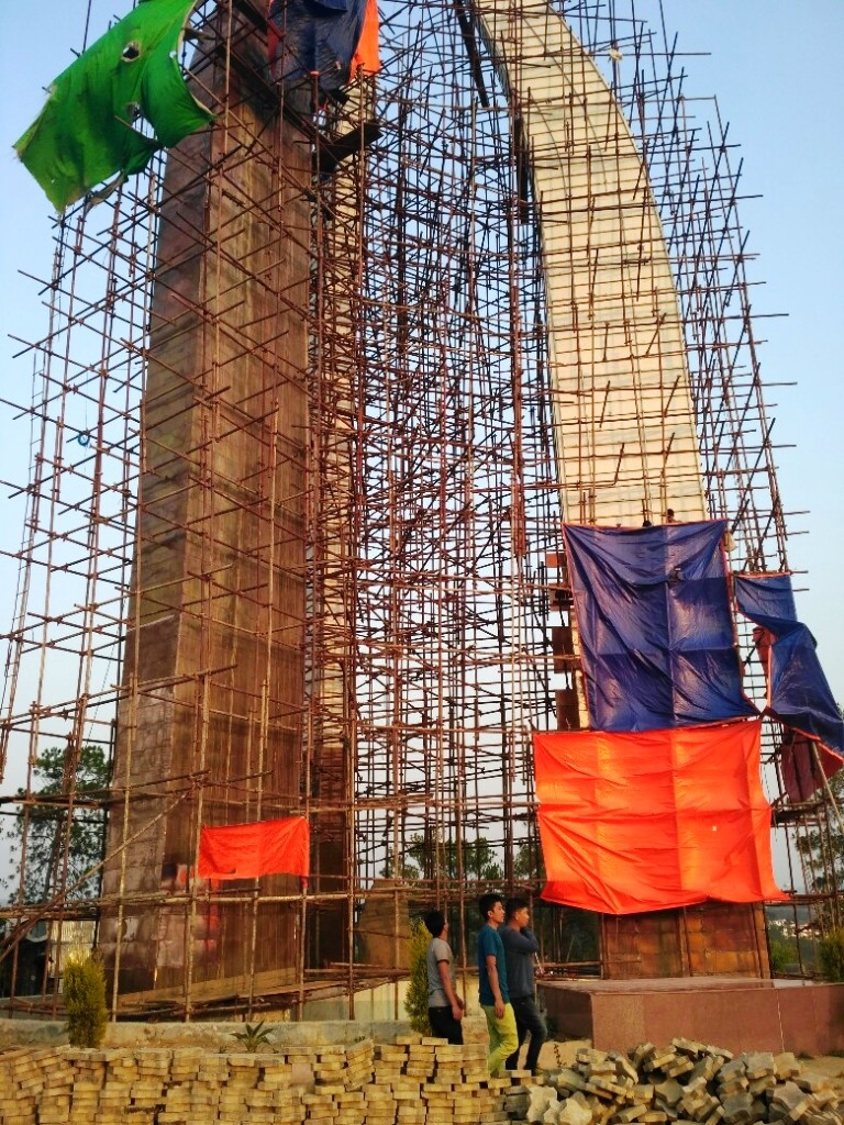 Memorial pillar for Mega Tourist Center constructed still not completed ...