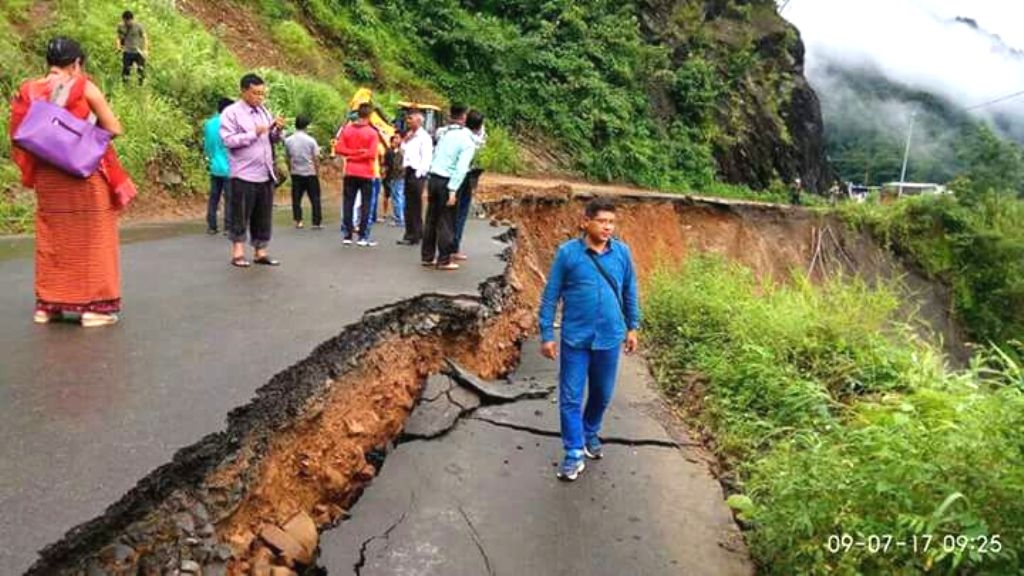 Landslides dislocate NH-37 - News from Manipur - Imphal Times