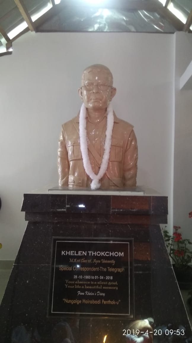 Statue of Khelen Thokchom unveiled - News from Manipur - Imphal Times