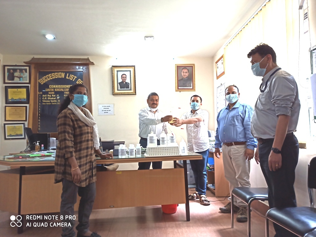 IBSD Sikkim distributes surface disinfectant to GMC - News from Manipur ...