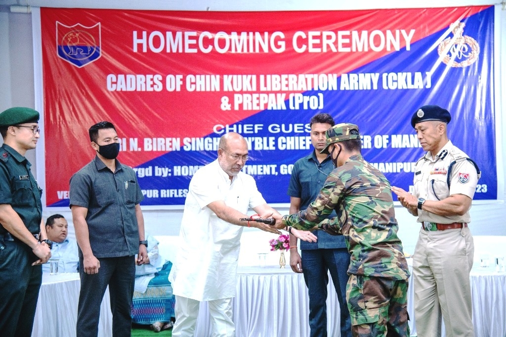 36 CKLA cadres and one PREPAK (Pro) cadre laid down arms and surrender ...