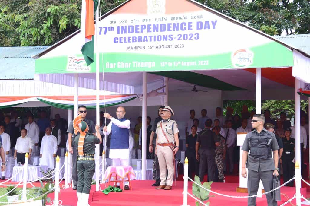 Manipur celebrates 77th Independence Day; War on Drugs’ campaign not ...