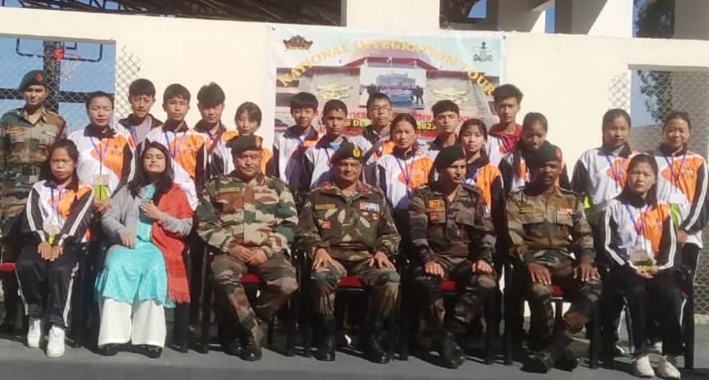 Assam Rifles Flag in National Integration Tour at 10 sector Somsai ...