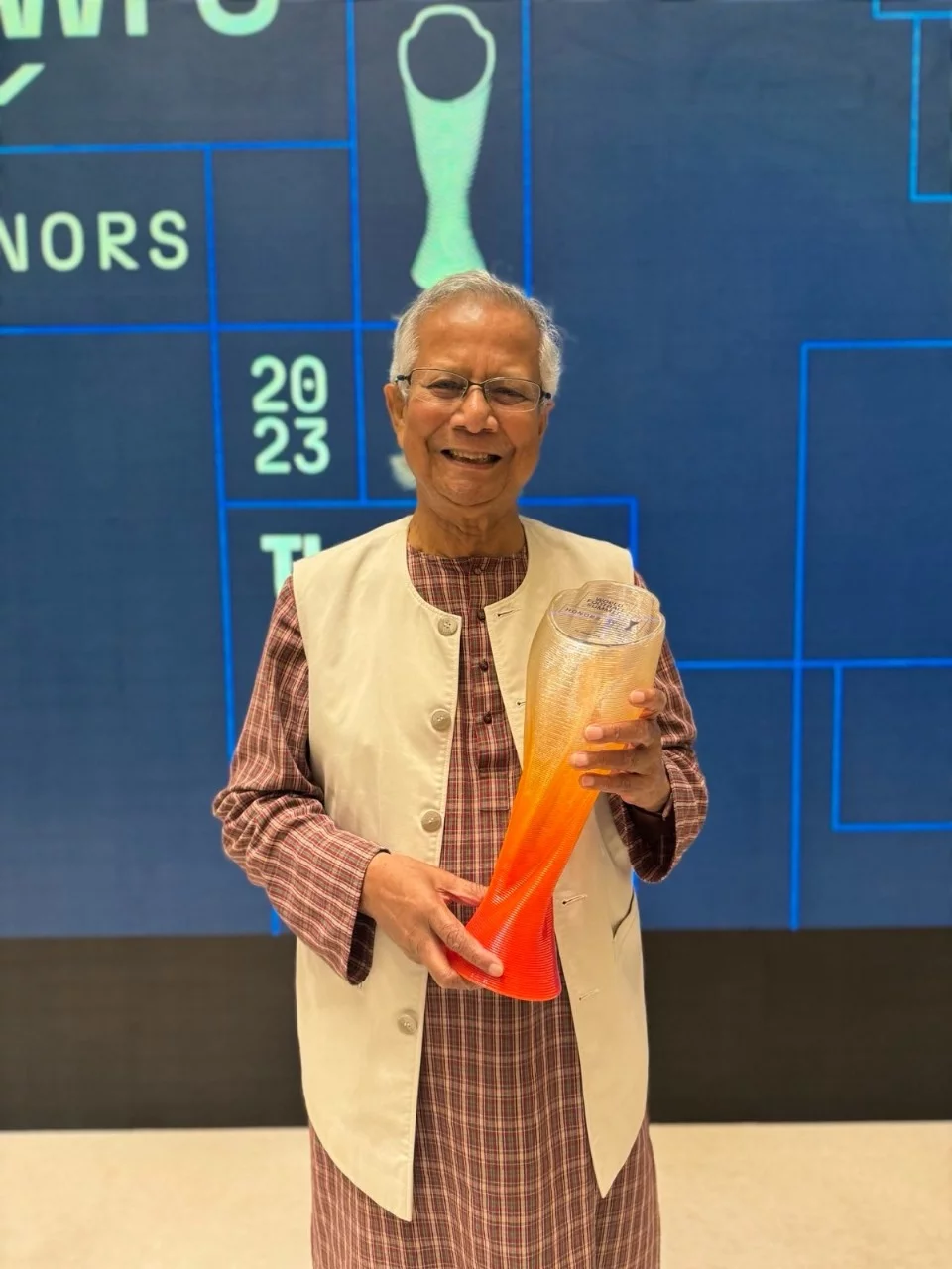 One more award for Prof Yunus, this time from football world - News ...