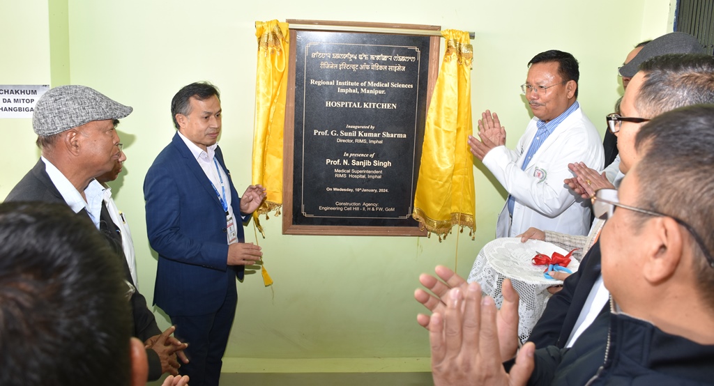 Director RIMS inaugurated new Hospital kitchen - News from Manipur ...