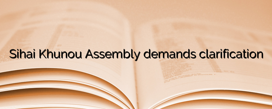 Sihai Khunou Assembly demands clarification - News from Manipur ...