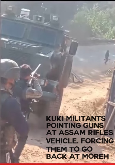 Armed Kuki-Zo militants forced Assam Rifles troopers to retreat at ...