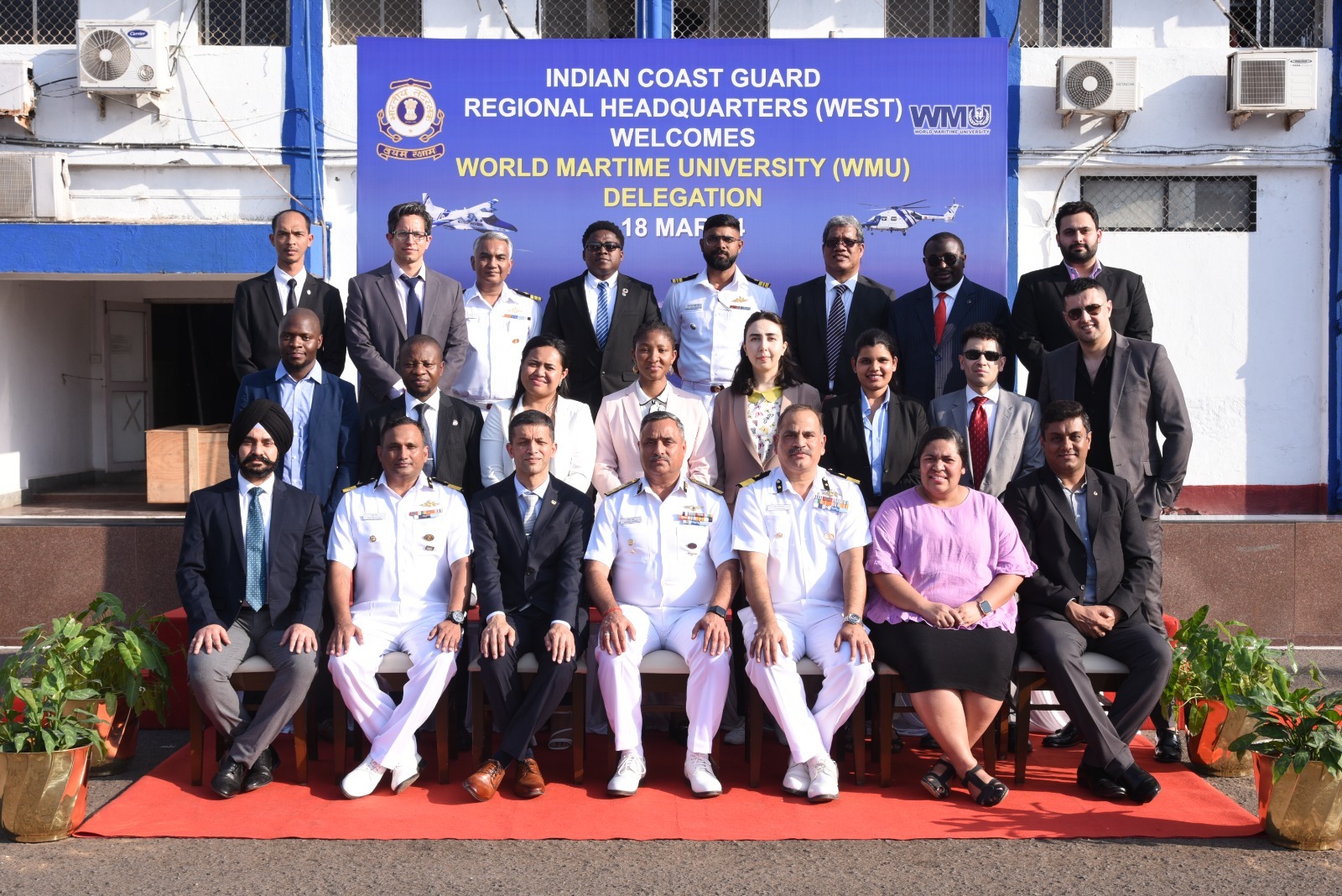 A student delegation of WMU visits Indian Coast Guard, Mumbai - News ...
