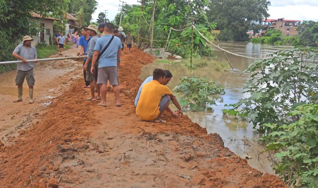 Imphal flooded again due to incessant rainfall - News from Manipur ...