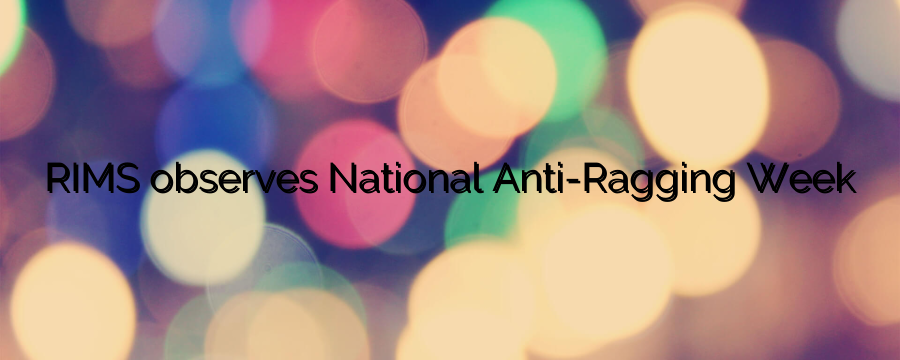 RIMS observes National Anti-Ragging Week - News from Manipur - Imphal Times